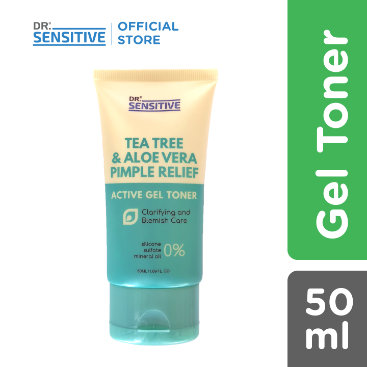 Dr. Sensitive Tea Tree & Aloe Vera Pimple Relief Active Gel Toner 50ml ...