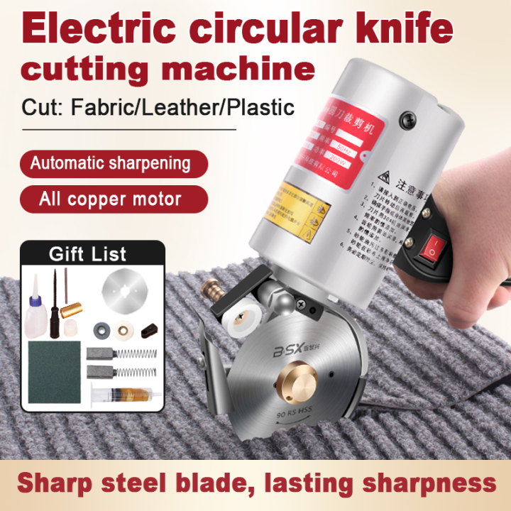 COD【Lowest price】220V 90mm Blade Electric Cloth Cutter Fabric Cutting ...