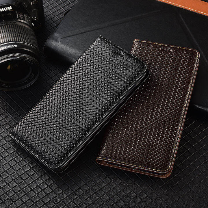 เคสฝาพับแม่เหล็กหนังแท้หรูหรา สำหรับ Samsung Galaxy S20 S21 Fe S22 Plus