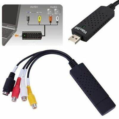 USB 2.0 Audio Video VHS Tapes to DVD VCR AV Converter Capture Card ...