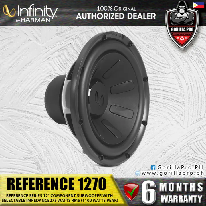 Infinity Reference 1270 - REF1270 1100W Max (275W RMS) 12" Reference ...