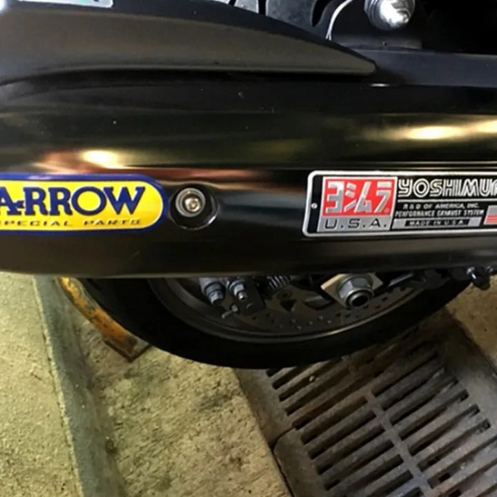 Modified motorcycle AR Ji Village Brother Scorpio exhaust pipe aluminum ...