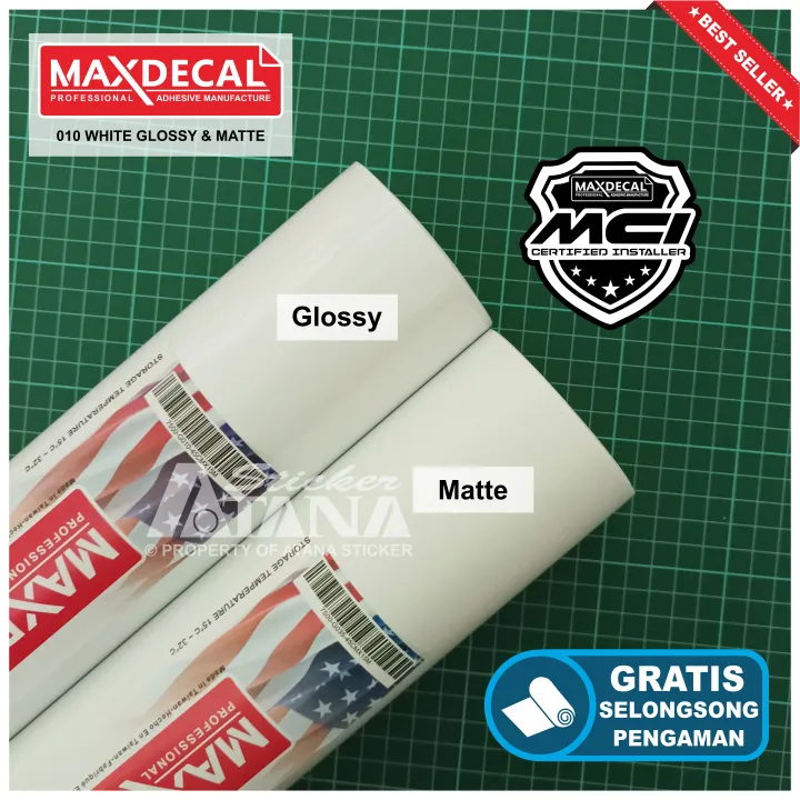 Skotlet Putih Doff Glossy Maxdecal Scotlet White Dop Gloss Stiker Matte Metalik Kilap Sticker ...
