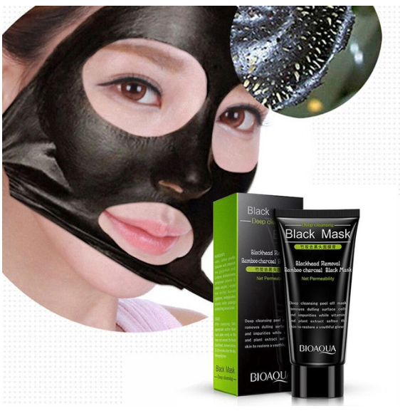 BIOAQUA Bamboo Charcoal Black Mask Face Skin Care Blackhead Remover Oil ...