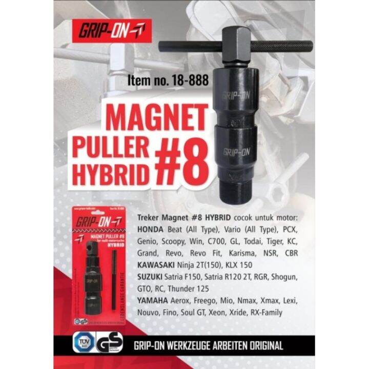 GRIP ON TREKER MAGNET NO.8 HYBRID TREKER BUKA MAGNET YAMAHA HONDA NO 8 ...