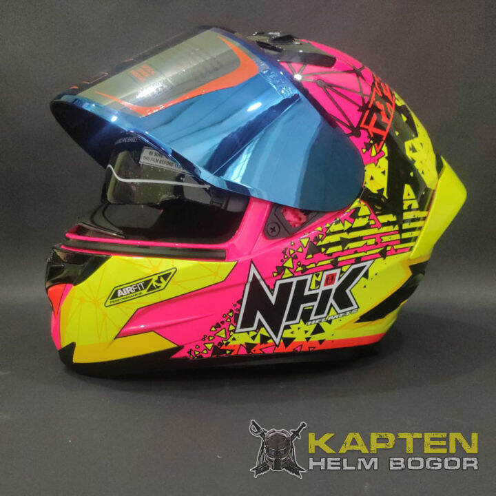 HELM NHK RX9 PAKET GANTENG DOUBLE VISOR NHK RX 9 PAKET GANTENG KOMPLIT ...