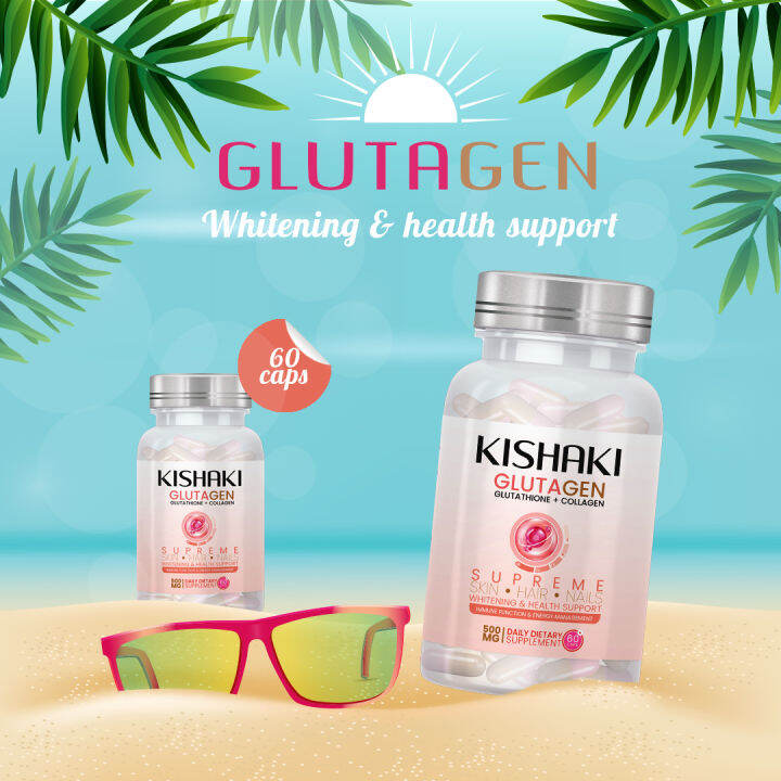 GLUTAGEN by Kishaki Essentials ( Glutathione + Collagen ) | Lazada PH