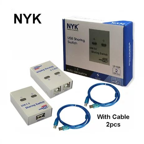 Auto Switch Usb Printer 2 Port 2Port 4 Port Sharing Switcher USB 2.0 Printer Kable Manual ...