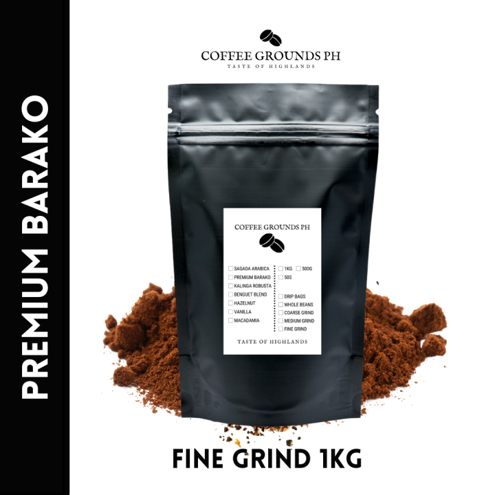 Premium Barako: Fine Ground Coffee 1kg by Coffee Grounds PH | Lazada PH
