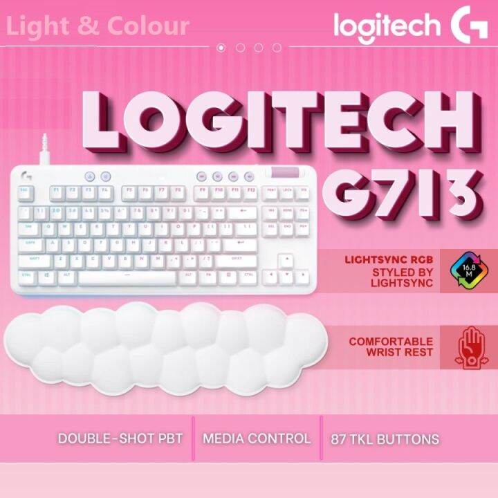 Logitech G713 RGB Lighting Gaming Keyboard TKL Mechanical Aurora | Lazada Indonesia