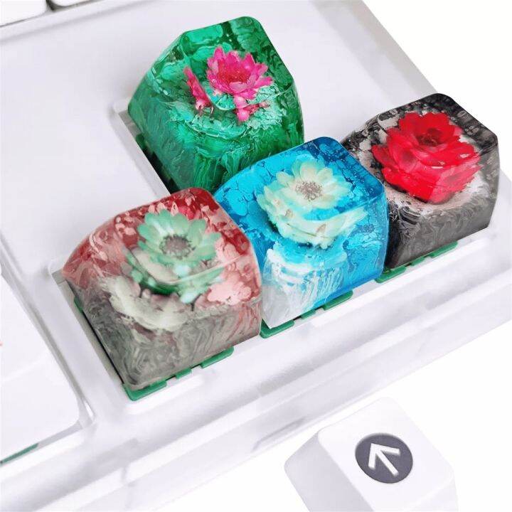 Floral Resin Artisan Keycaps for Mechanical Keyboard | Lazada PH