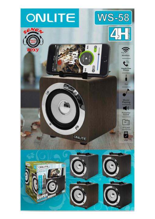 ONLITE SUPER KUBUS AUDIO WIRELESS SPEAKER WS-58 | Lazada Indonesia