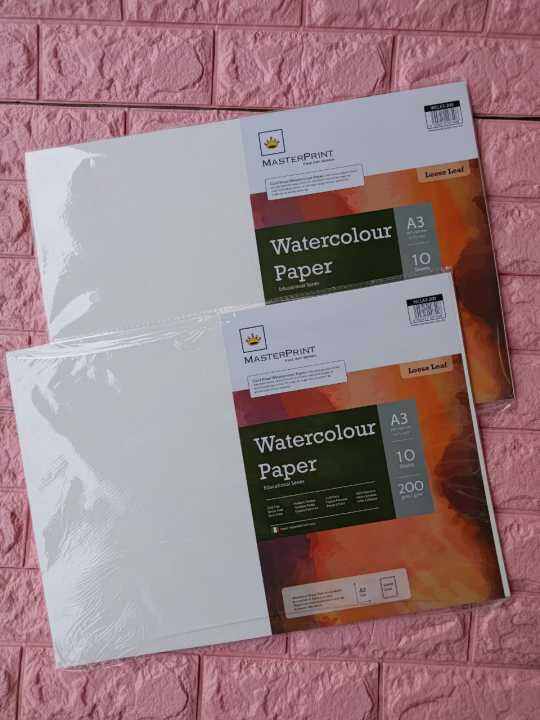 MasterPrint Fine Art Series A3 Watercolour Paper 200gsm | Lazada