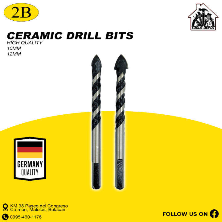 2B CERAMIC DRILL BITS 10 AND 12MM GERMANY QUALITY | Lazada PH