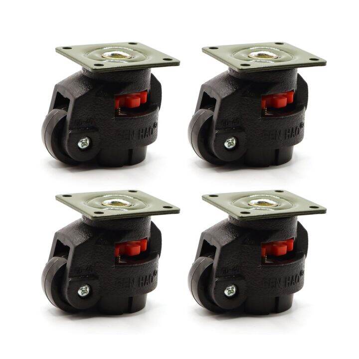 6Pcs Heavy Duty Nylon Level Adjustment Caster GD-40F High Quality ...