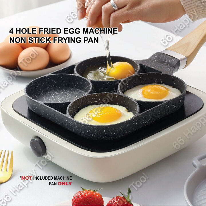 Non Stick Frying Pan Fried Egg Machine Breakfast Machine 4 Hole Flat ...