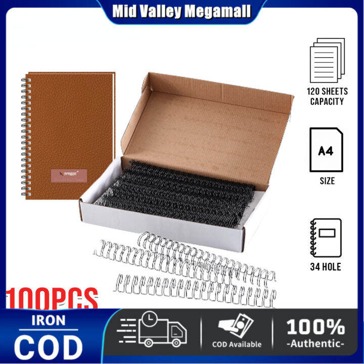 【Local shipment】Metal Ring Binder A4 (7.9mm / 12.7mm / 14.3mm) Double ...