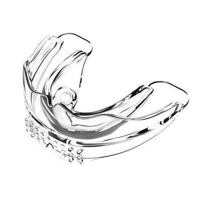 Children's dental appliances are covered with convex roof, open front ...