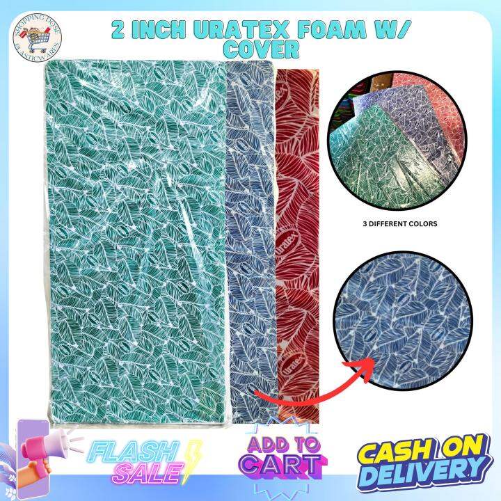 [ NEW DESIGN ] 2inch Thickness Uratex Foam with Cover / Original Uratex ...