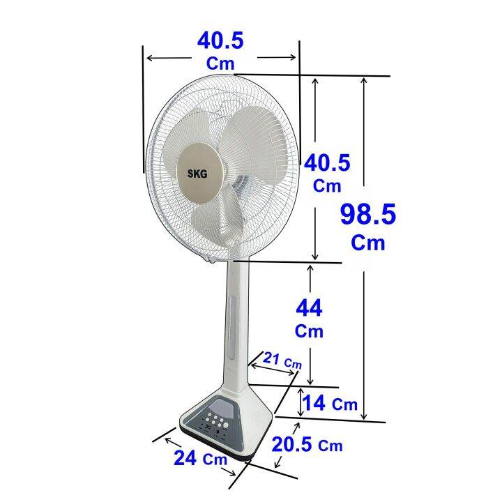 SKG/MXNEC พัดลมโซล่าเซลล์/ใช้ไฟบ้านได้ รุ่น SK-1105L/M-512S สีขาว , พัดลมพกพา พัดลมพกพาชาตไฟ พัด ...