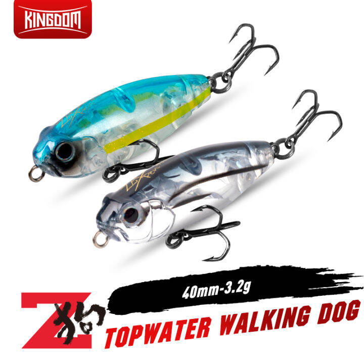 Kingdom Floating Pencil Fishing Lures Topwater 40mm 3.2g Long Casting ...