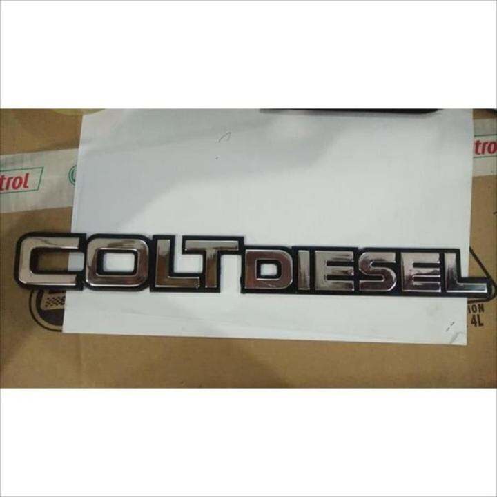 Emblem Logo Sticker Tempelan Tulisan Colt Diesel Panjang 33 cm | Lazada ...