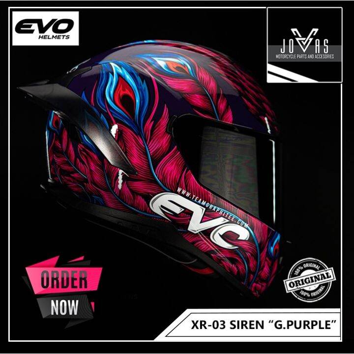 EVO HELMETS XR-03 SIREN FULL FACE HELMETDJF8 | Lazada PH