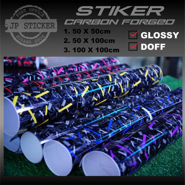 Sticker Motif Carbon Forged - Stiker Karbon Forged Ukuran 50 X 100 cm ...