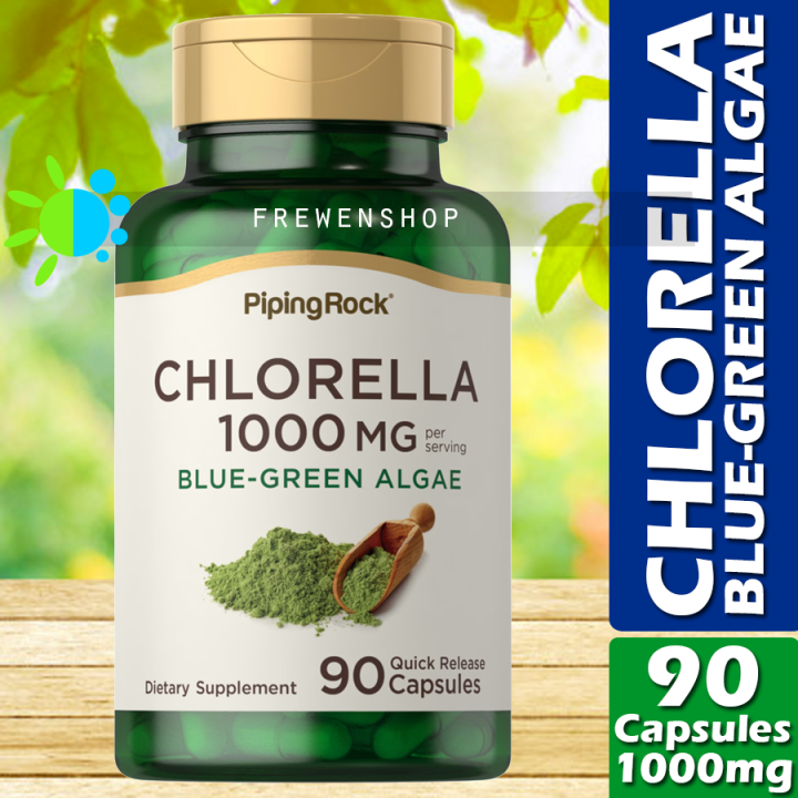 CHLORELLA 1000mg x 90 Capsules Blue Green Algae Superfood Chlorella Vulgaris Supplement | Lazada PH