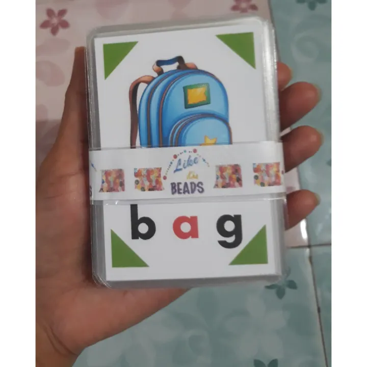 Laminated Flash cards for kids CVC (Consonant Vowel Consonant) phonics ...