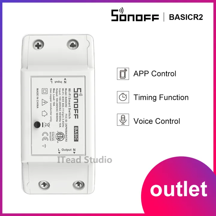 SONOFF BASICR2 โมดูลสวิตช์อัจฉริยะ Wifi eWeLink App ควบคุมระยะไกล ...