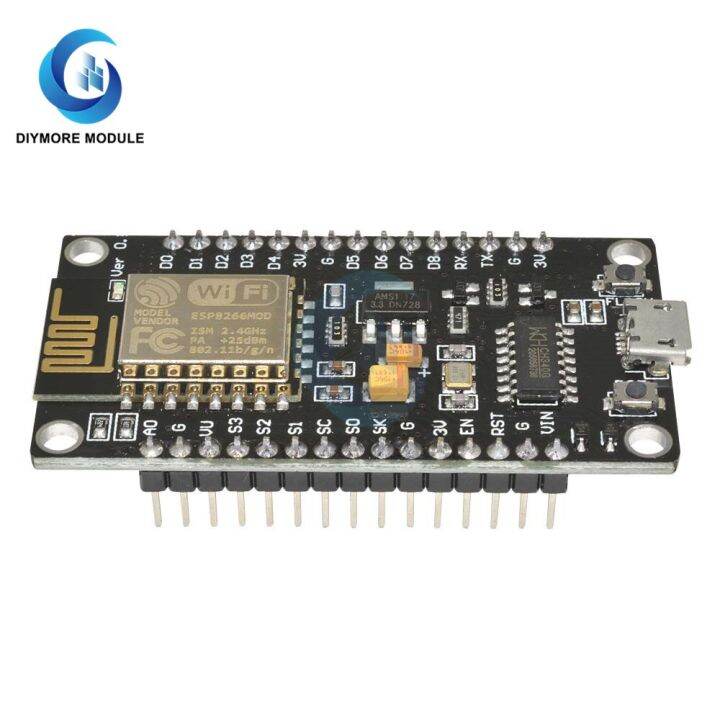 ESP8266 12E ESP NodeMcu V3 CH340โมดูลไร้สาย WIFI ไมโคร USB การพัฒนา ...