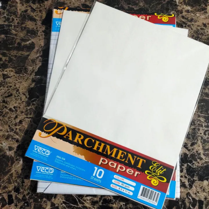 Parchment Paper (Veco by 2s) (Vision by 1 pack), 80 GSM | | Short, A4 ...