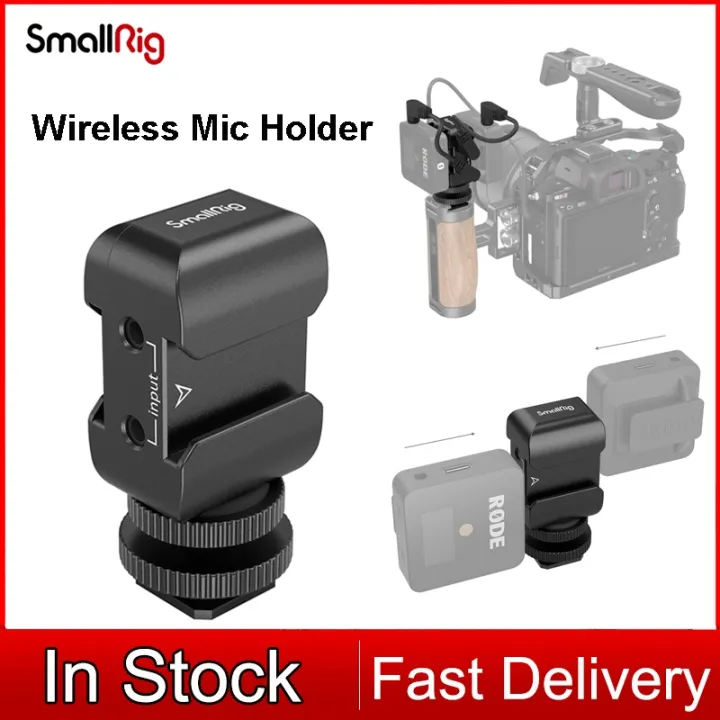 SmallRig Wireless Microphone 2 in 1 Bracket Cold Shoe Mount for Rode ...