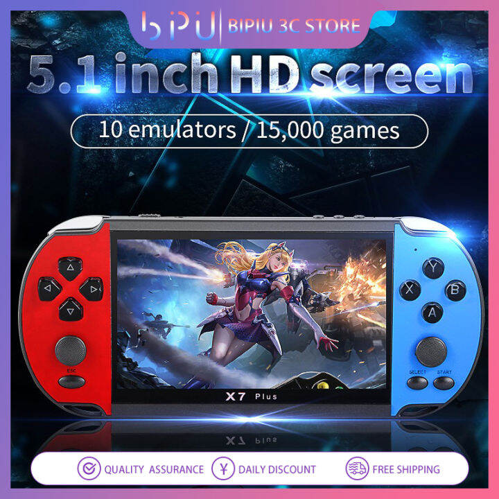 High Quality X7 Plus 5.1 Inch 128 Bit Portable Retro Game Console Mp5 ...