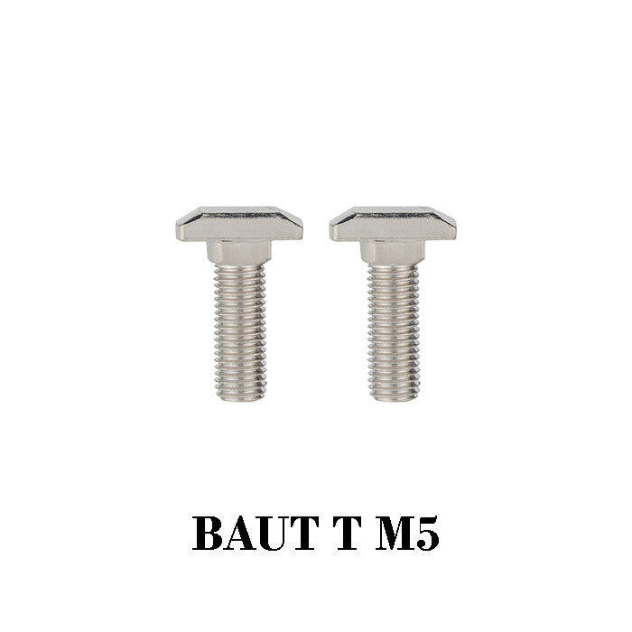 EELIC BAT Baut Tipe T Aluminium Profile M5 M6 M8 T Nut Scew / Tee Nut ...