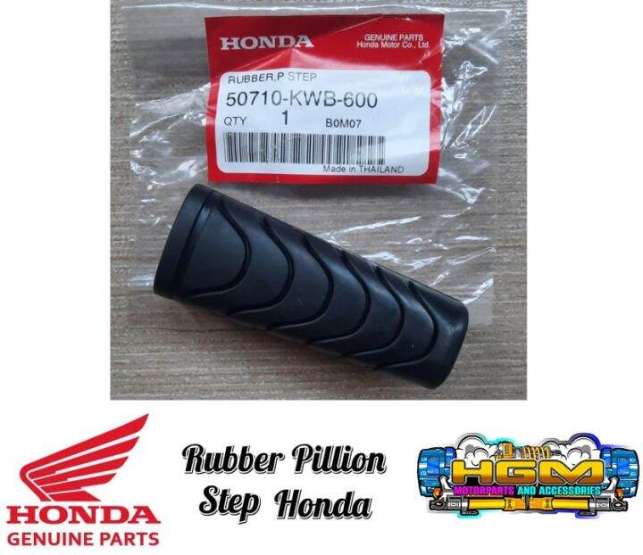 RUBBER FOOTREST HONDA WAVE 110 / XRM 125 / BEAT FI / CLICK 125i V1/V2/V3 | 50710-KWB-600 | Lazada PH