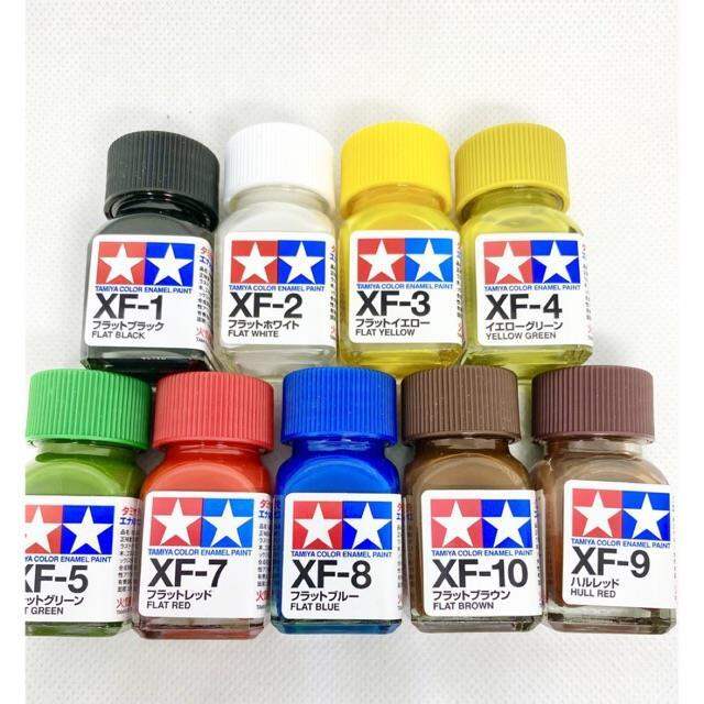 TAMIYA ENAMEL FLAT COLOR XF 1-10 ตัดเส้น line gundam gunpla ซาคุ ทหาร ...
