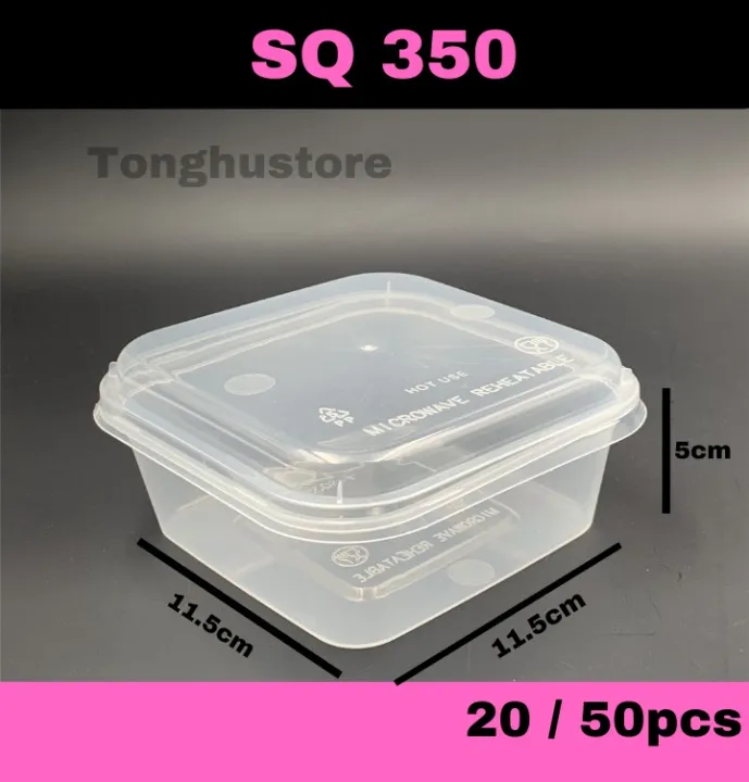 🔥🔥 SQ 350 Square Disposable Plastic Food Container TAGE TSQ350 SQ350 ...