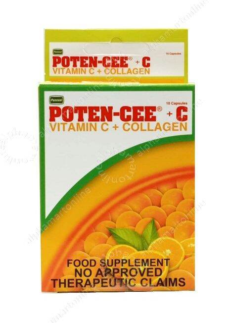 Poten-cee + C Vitamin C + Collagen (10 capsules) | Lazada PH