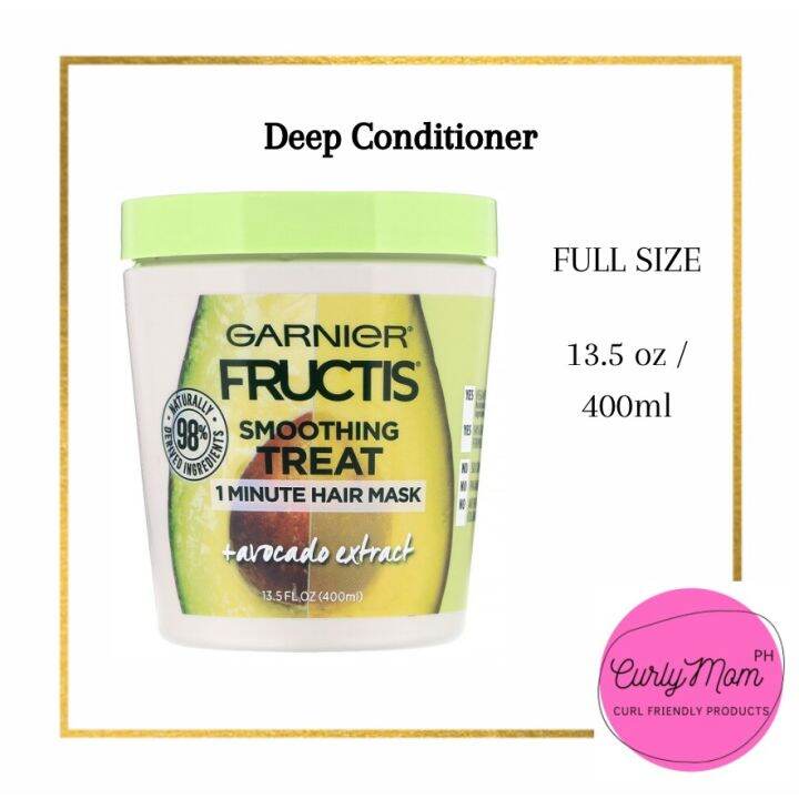 【COD】 Garnier Fructis Smoothing Treat 1 Minute Hair Mask with Avocado ...