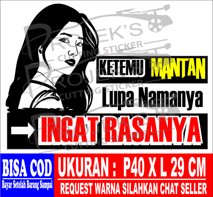 Cutting Sticker Stiker Mobil Variasi Kaca Bodi Samping Kata Kata Truk ...