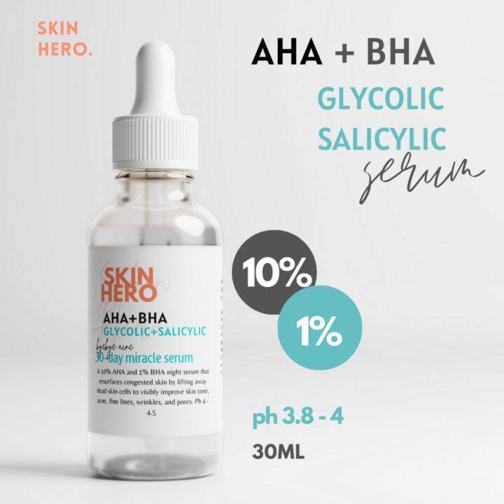 Hot jiqiaocaihe97579 Skin Hero Byebye Acne AHA/BHA 30-Day Miracle Serum ...