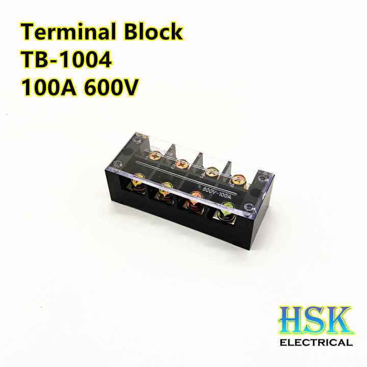60A 100A Molded Terminal Block AC600V TB-6003 TB-6004 TB-1003 TB-1004 | Lazada PH