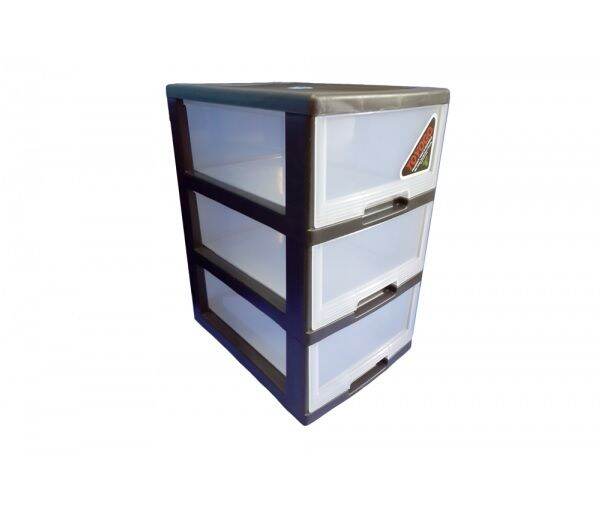 3 Tier Desktop Drawer Black & White ( 542-3 ) by Toyogo - Thick Item ...