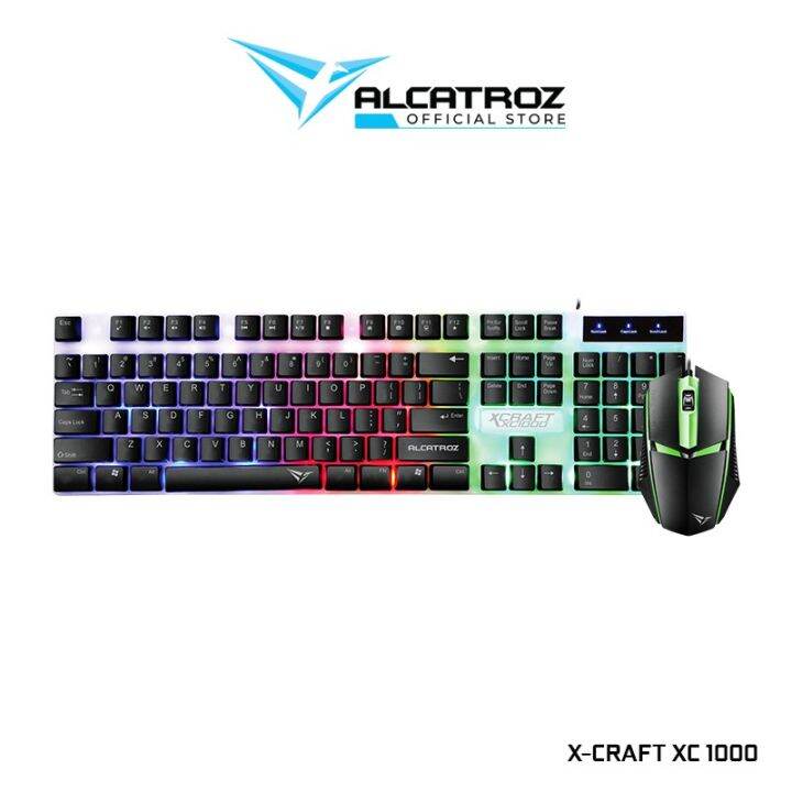 Alcatroz Gaming Keyboard Mouse Combo RGB XC-1000 Spill Proof | Lazada ...