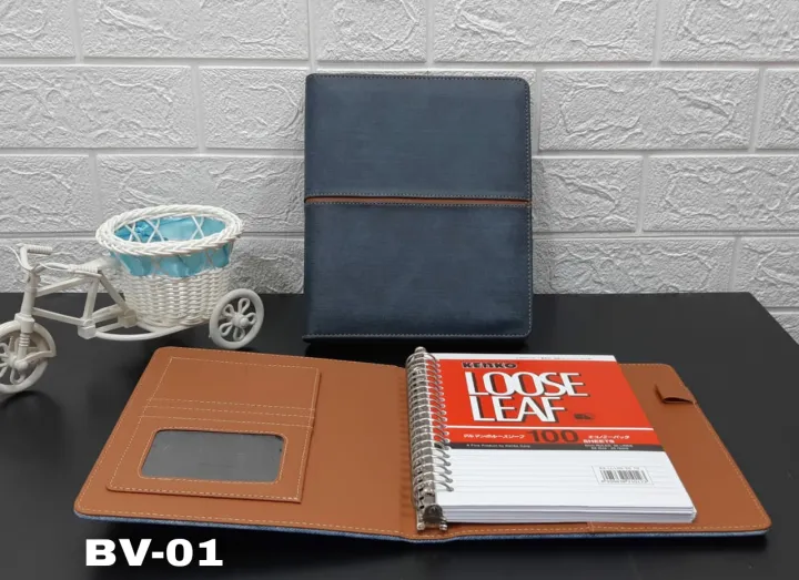 Binder premium Kulit Sintetis Denim/Binder Exclusive A5 Ring 20, A5 ...