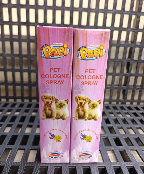 PAPI Pet Cologne 100mL (Lavender and Brazilian Orange) BUNDLE OF 2 ...