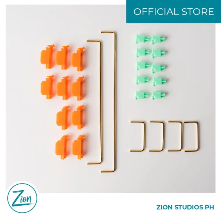 C³ Equalz v2 Tangerine Light Stabilizers C3 Stabs Mechanical Keyboard ...