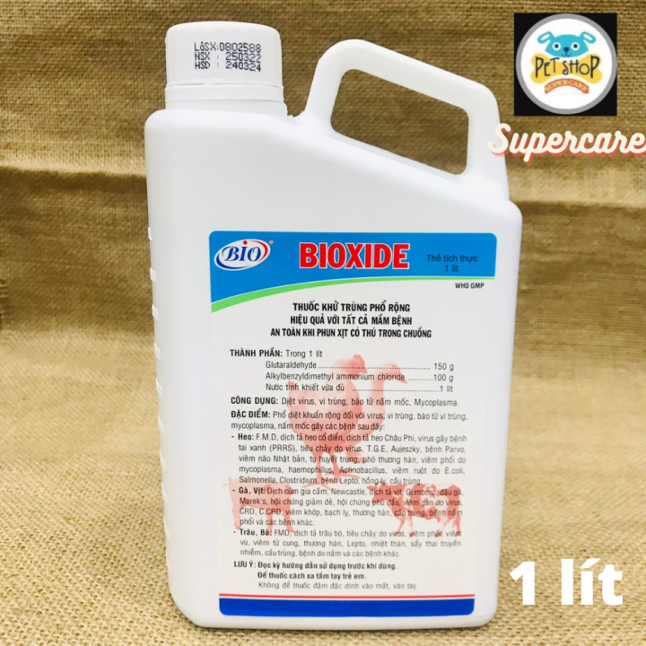 [Hoàn tiền 10%] [CÓ HỎA TỐC] Bioxide 1000ml Sát Trùng Chuồng Trại ...